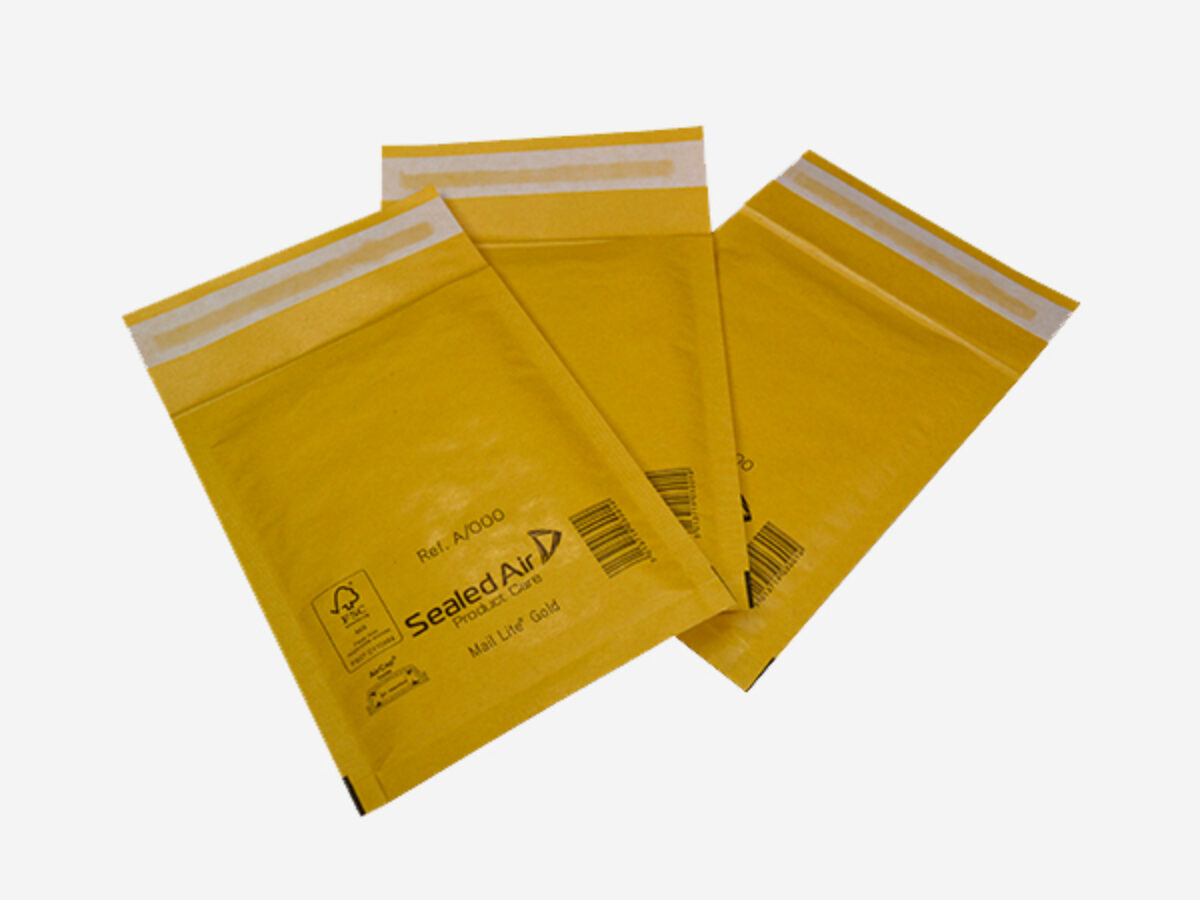 Tabla De Tamaños De Sobres Con Burbujas Sobre Acolchado 100% Papel